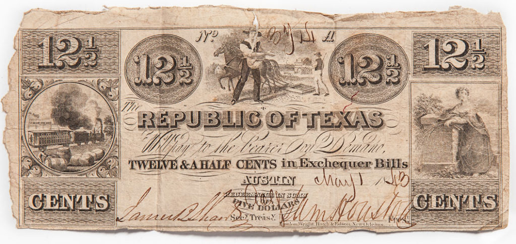 The Last Currency of The Republic of Texas | Skinner Inc.